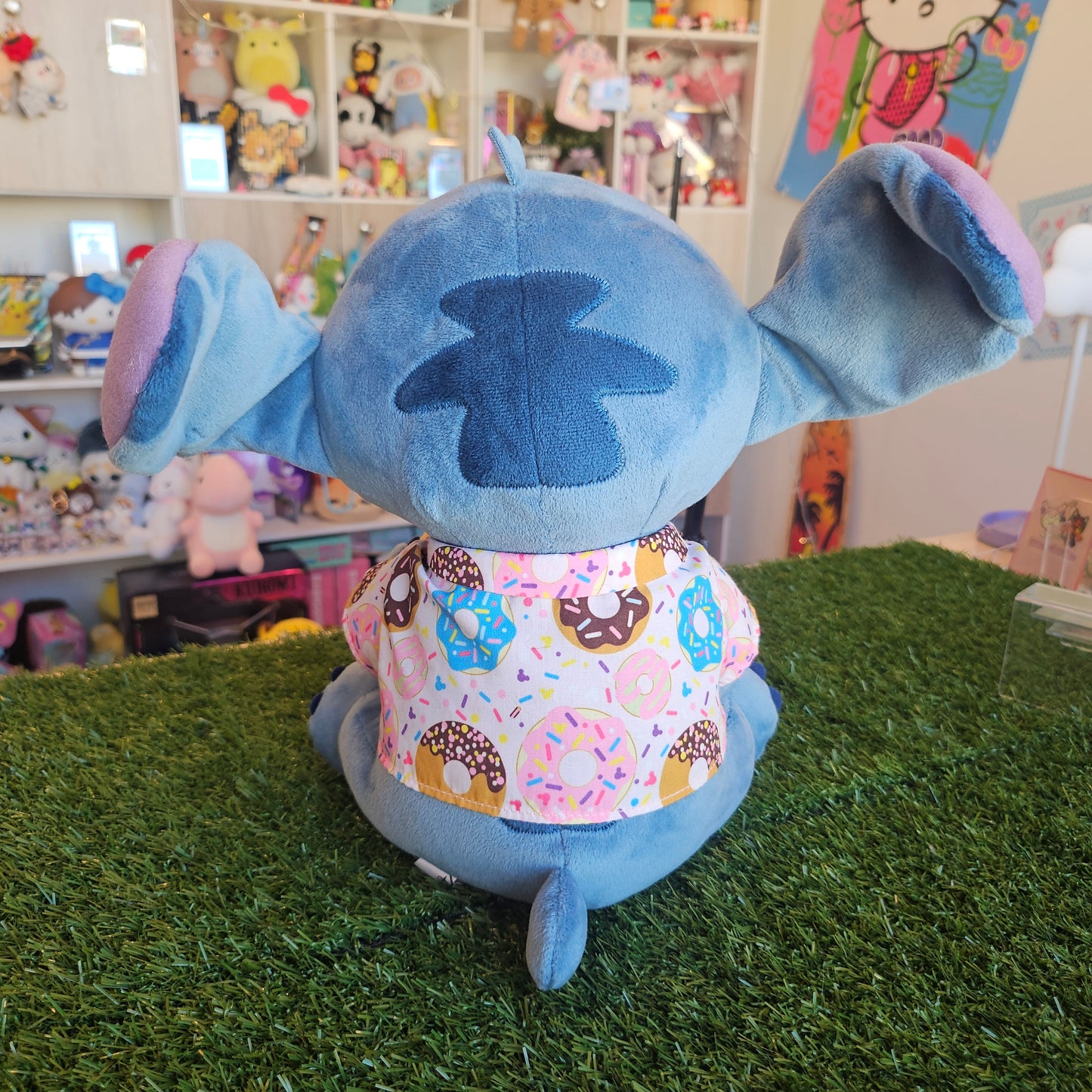 blue dog eating donut plush – SugarStar Store